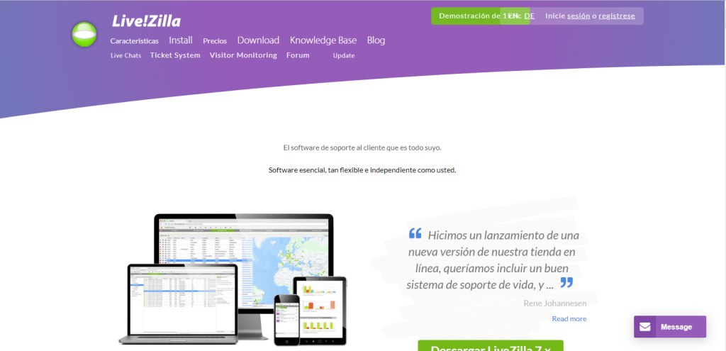 LiveZilla Help Desk 】Información, Reseñas y Precios | 2019