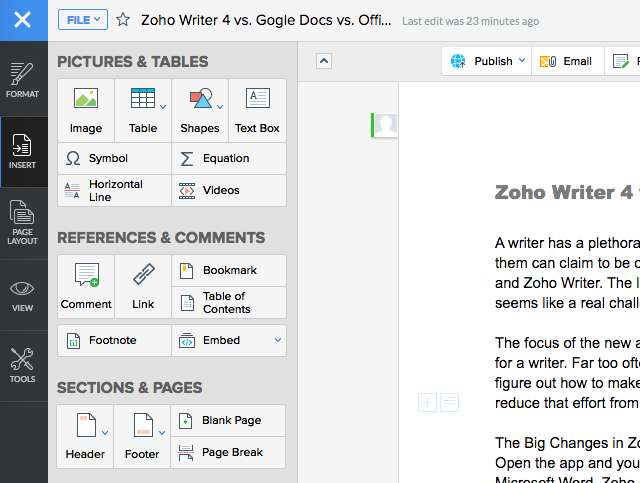 Zoho Writer