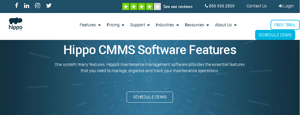 Hippo CMMS 】Información, Reseñas y Precios | 2019 |