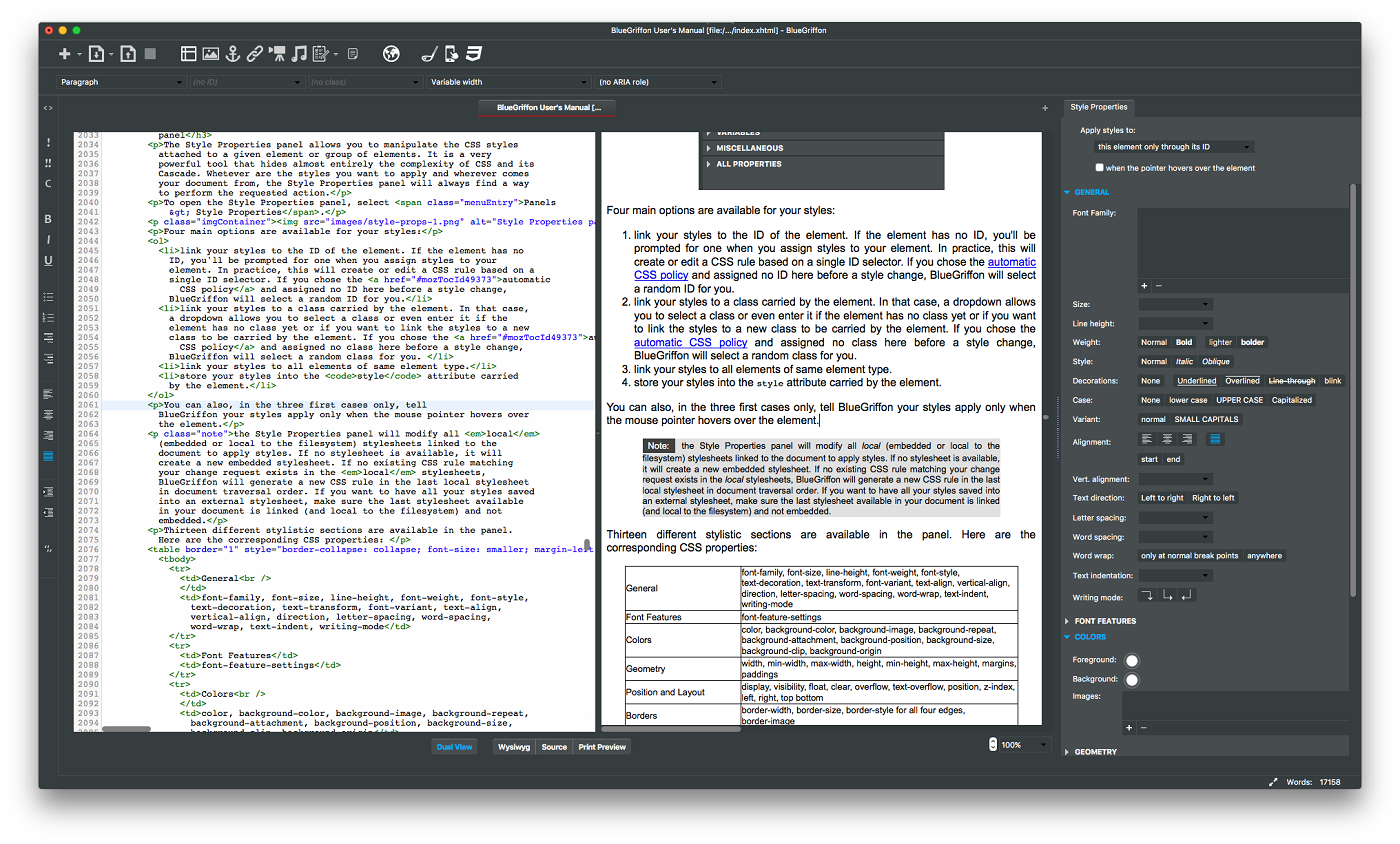 BlueGriffon: precios, funciones y opiniones