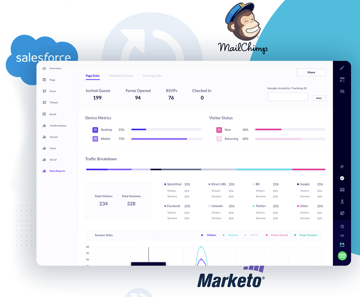 Splash Gestión de Eventos