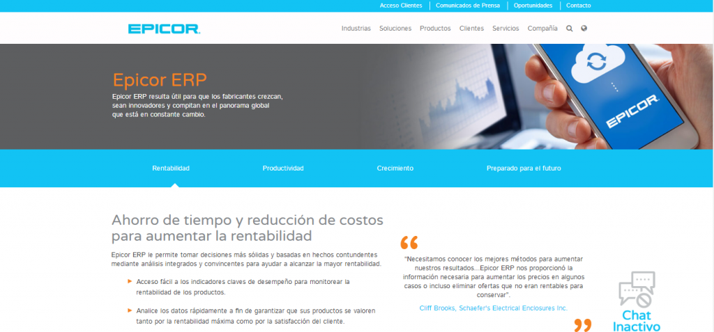 Epicor ERP 】Información, Reseñas y Precios | 2019 |