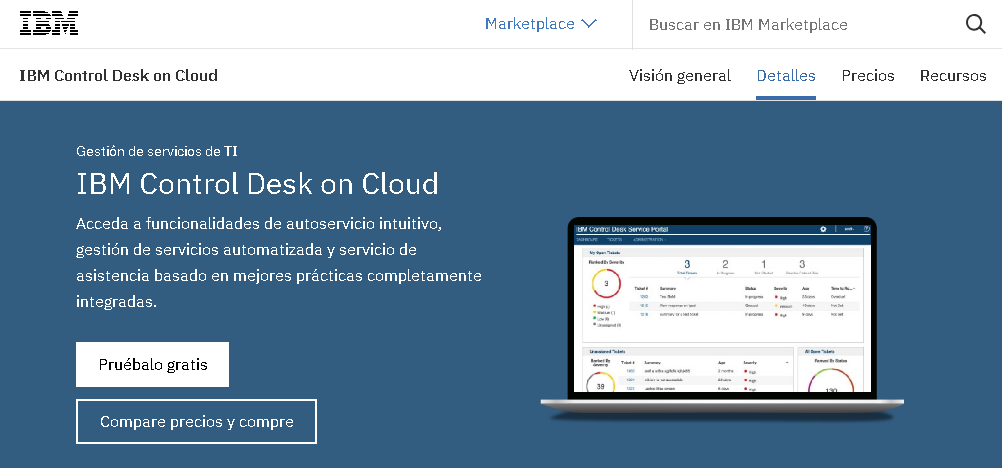 IBM Control Desk on Cloud 】Información, Reseñas y Precios | 2019 |