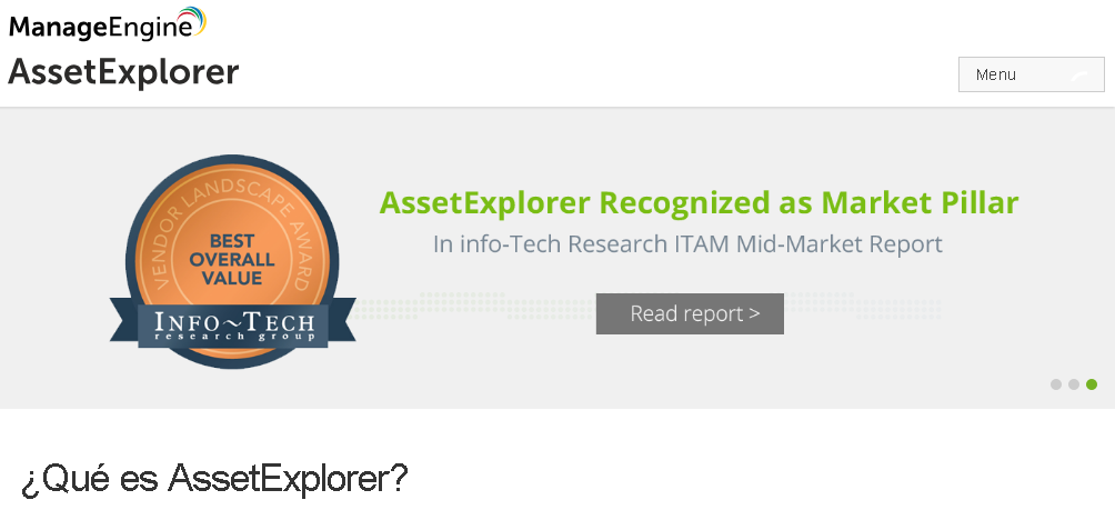 ManageEngine AssetExplorer 】Información, Reseñas y Precios | 2019