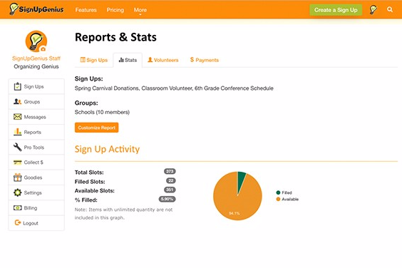 SignUpGenius : precios, funciones y opiniones