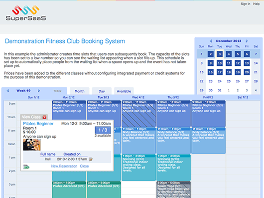 SuperSaaS Reservas : precios, funciones y opiniones