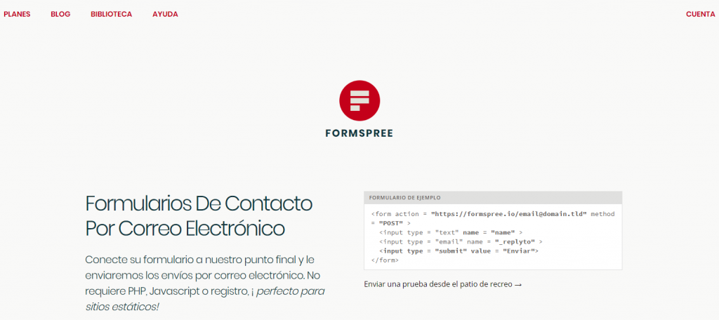 Formspree 】Información, Reseñas y Precios | 2019
